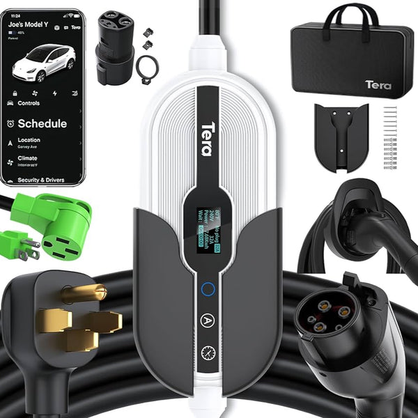 Universal Portable EV Charger - Tera Electric Vehicle Charger for Tesl ...